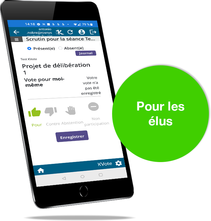 KVote : gestion des présences et des votes